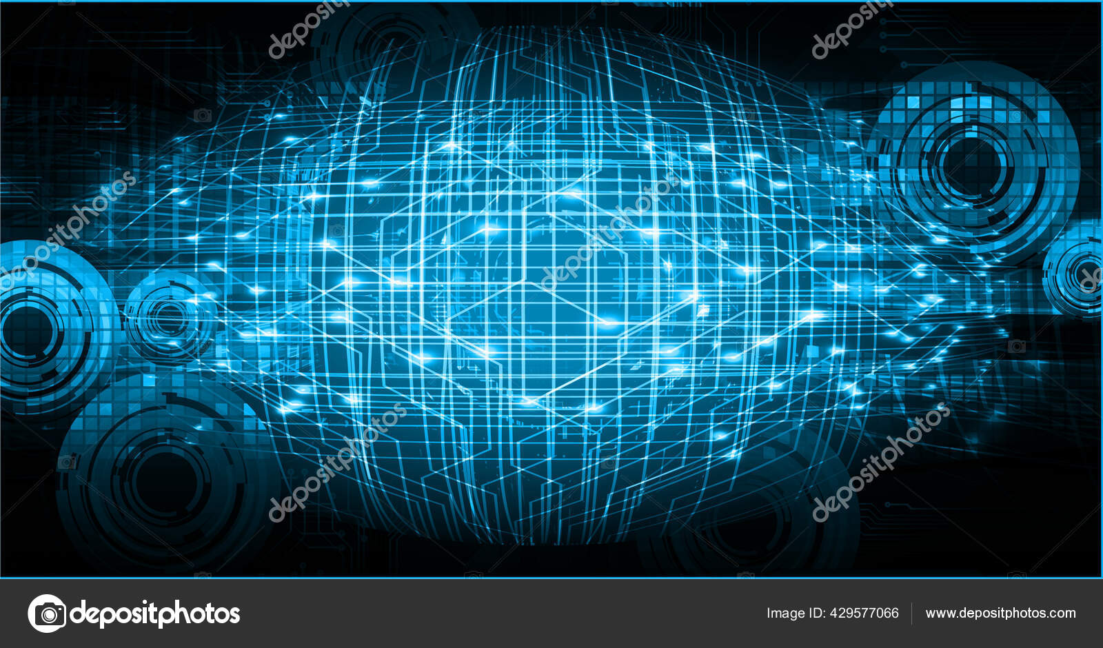 Fondo Pantalla Futurista Abstracto Fondo Digital Vector de stock ...