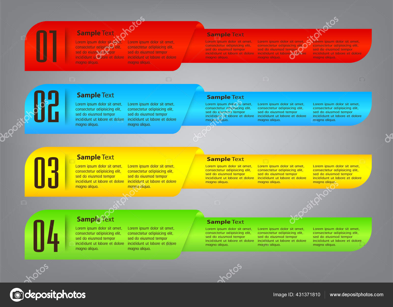 Colorful Modern Text Box Template Website Computer Graphic Technology ...