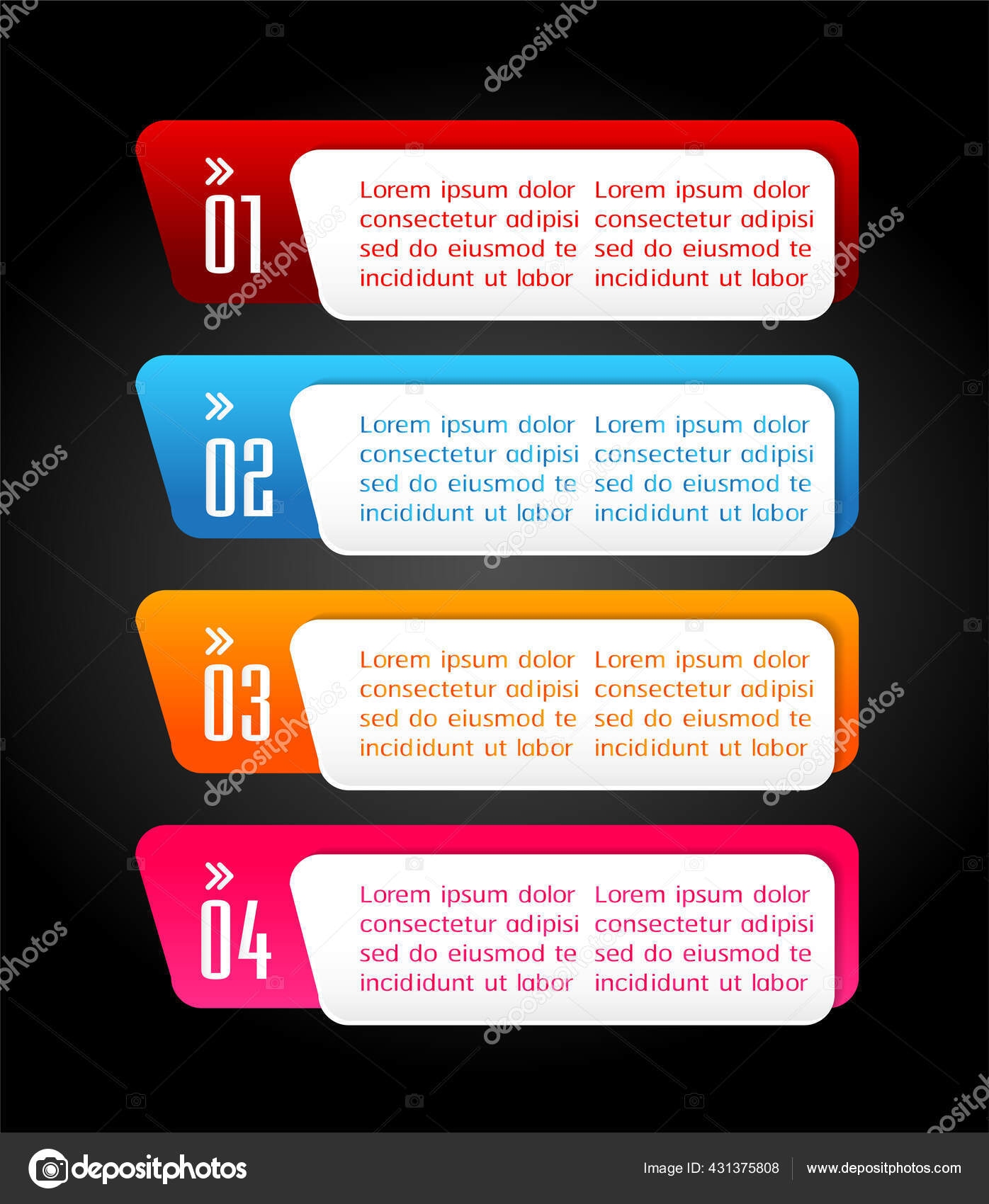 Colorful Modern Text Box Template Website Computer Graphic Technology ...