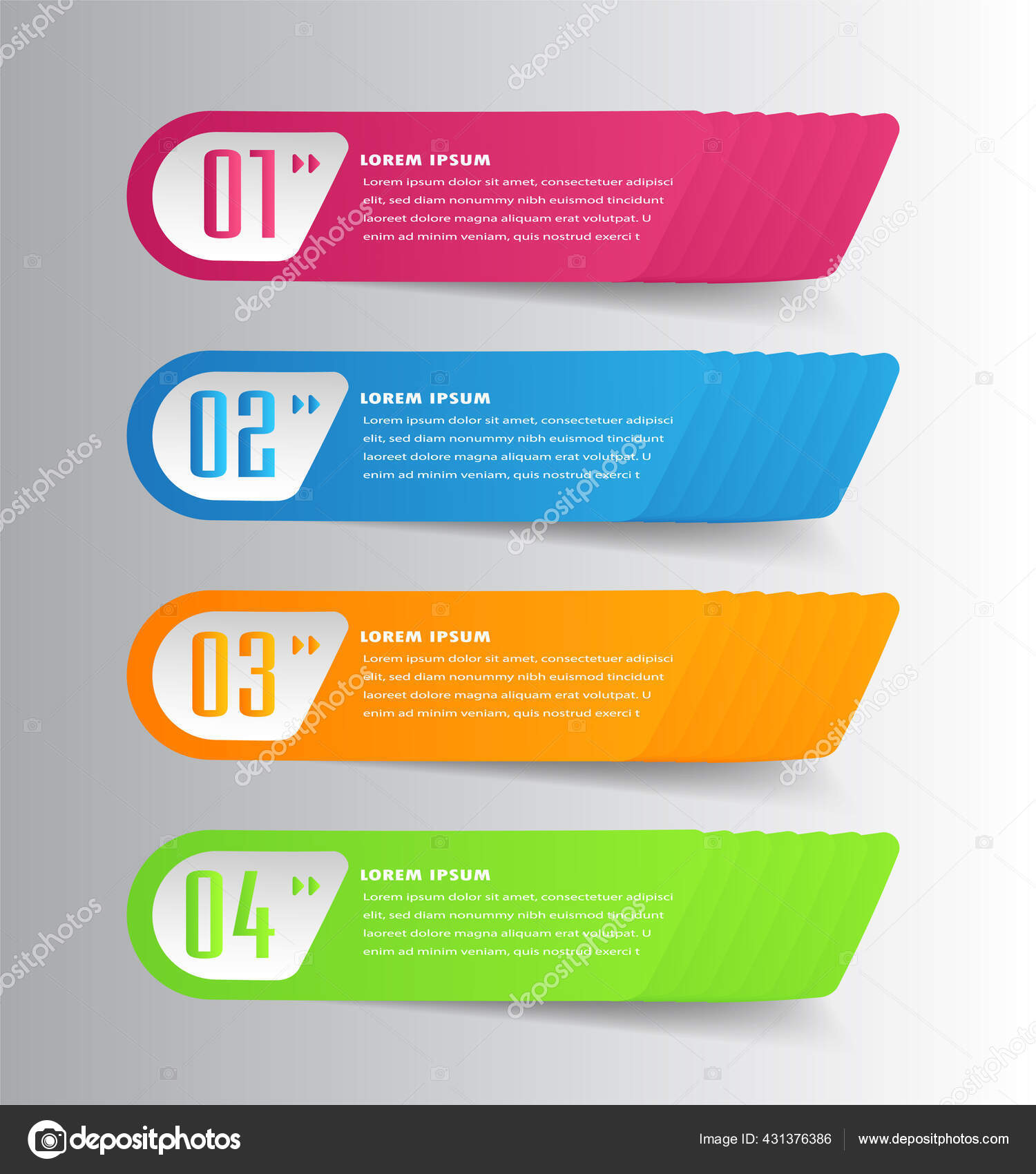Modern Text Box Templates Banner Infographics Stock Vector by ...