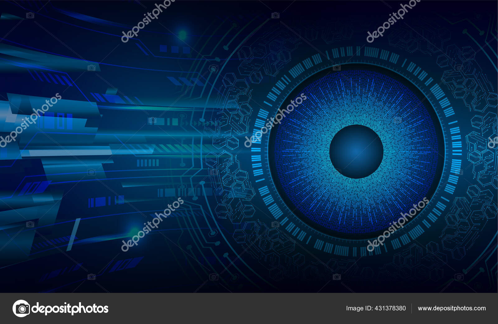 Cyber Circuit Future Technology Concept Background Stock Vector Image ...