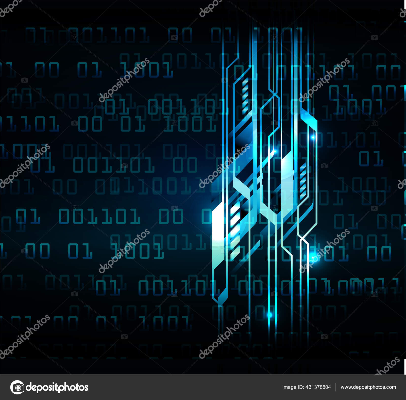 Fondo Pantalla Futurista Abstracto Fondo Digital Vector de stock ...