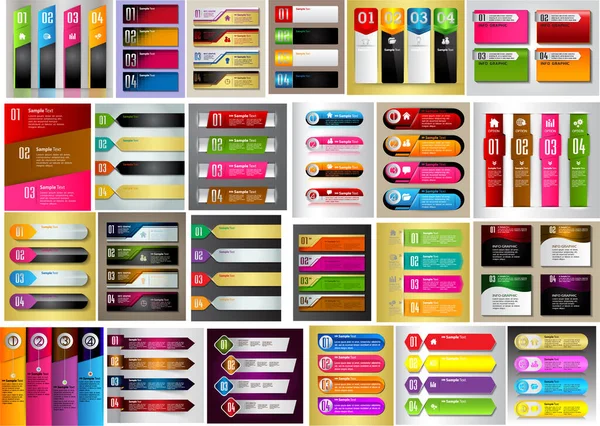 Templat Kotak Teks Modern Banner Infographics Vektor Stok oleh ...