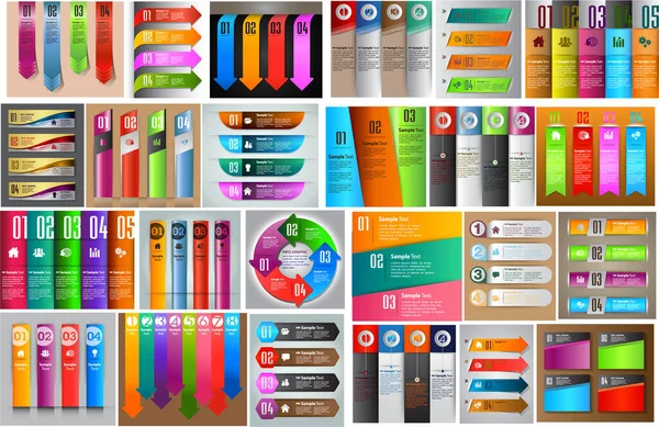 Templat Kotak Teks Modern Banner Infographics Vektor Stok oleh ...