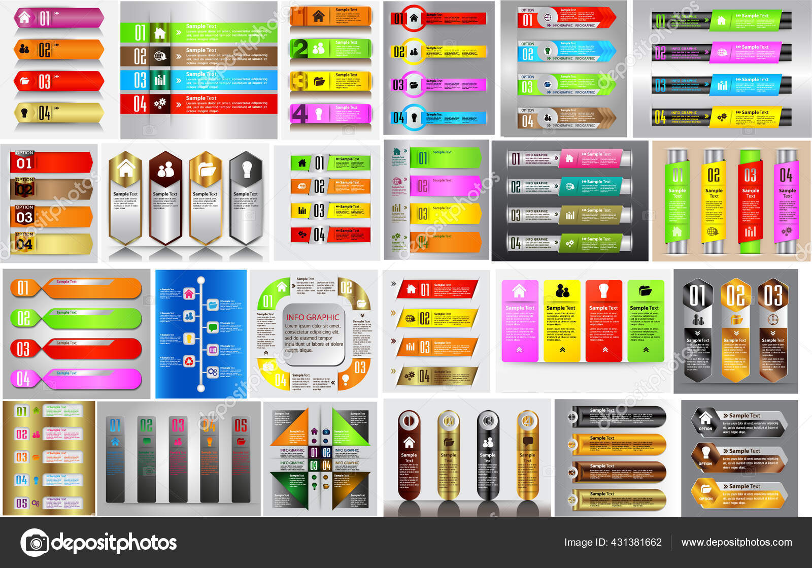 Colorful Modern Text Box Template Website Computer Graphic Technology ...
