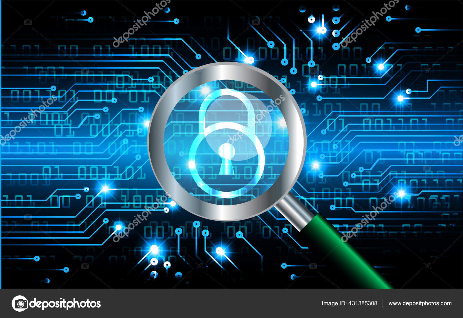 Background Vector Illustration Locker Digital Security Concept Stock Vector Image by ©titima157 ...