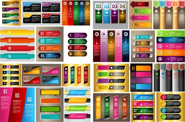 Templat Kotak Teks Modern Banner Infographics Vektor Stok oleh ...