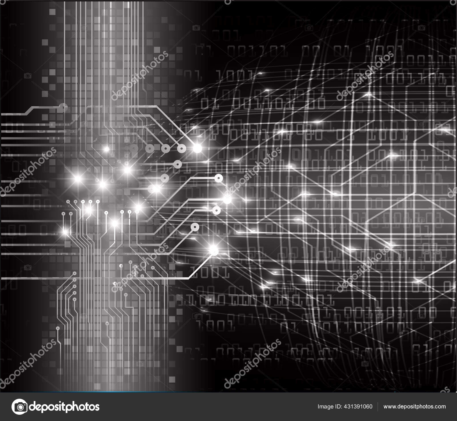 Fondo Pantalla Futurista Abstracto Fondo Digital Vector de stock ...