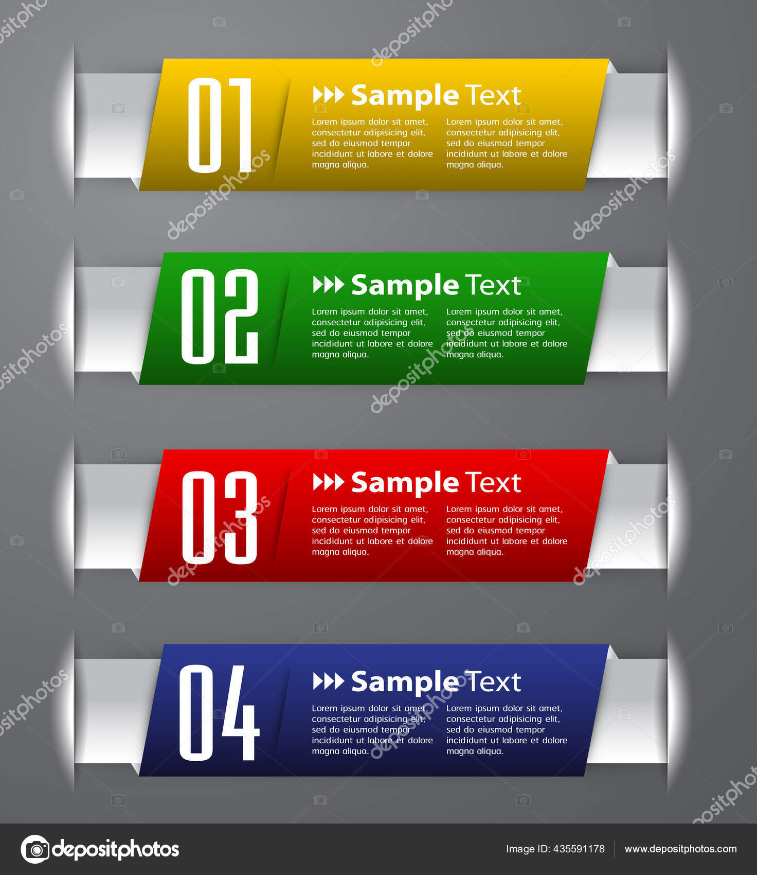 Modern Text Box Templates Banner Infographics Stock Vector by ...