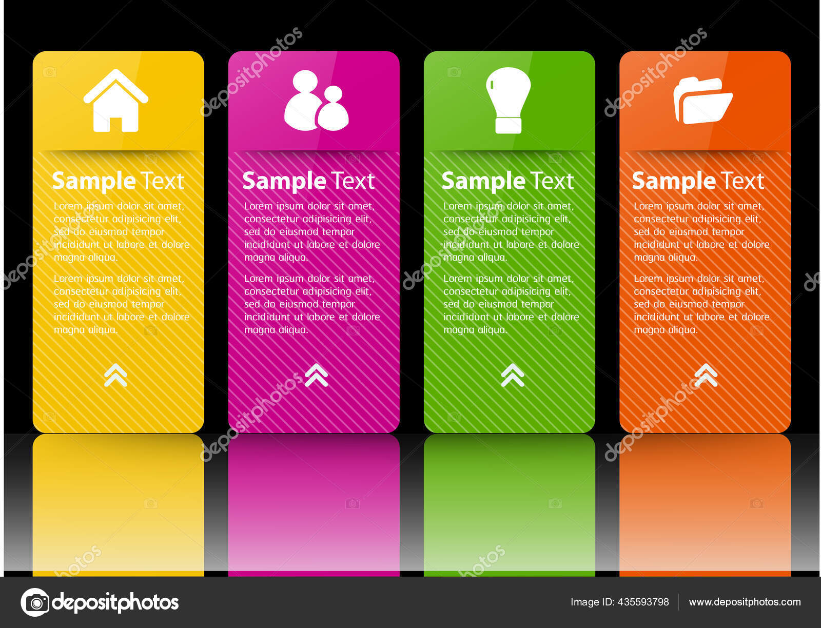 Modern Text Box Templates Banner Infographics Stock Vector Image by ...