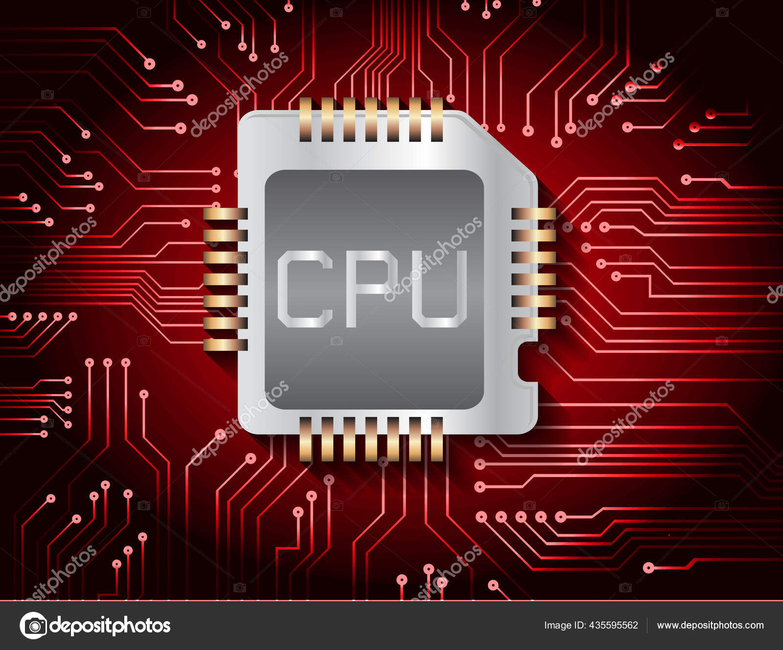 Circuit Board Electronic Device Stock Vector by ©titima157@gmail.com 435595562