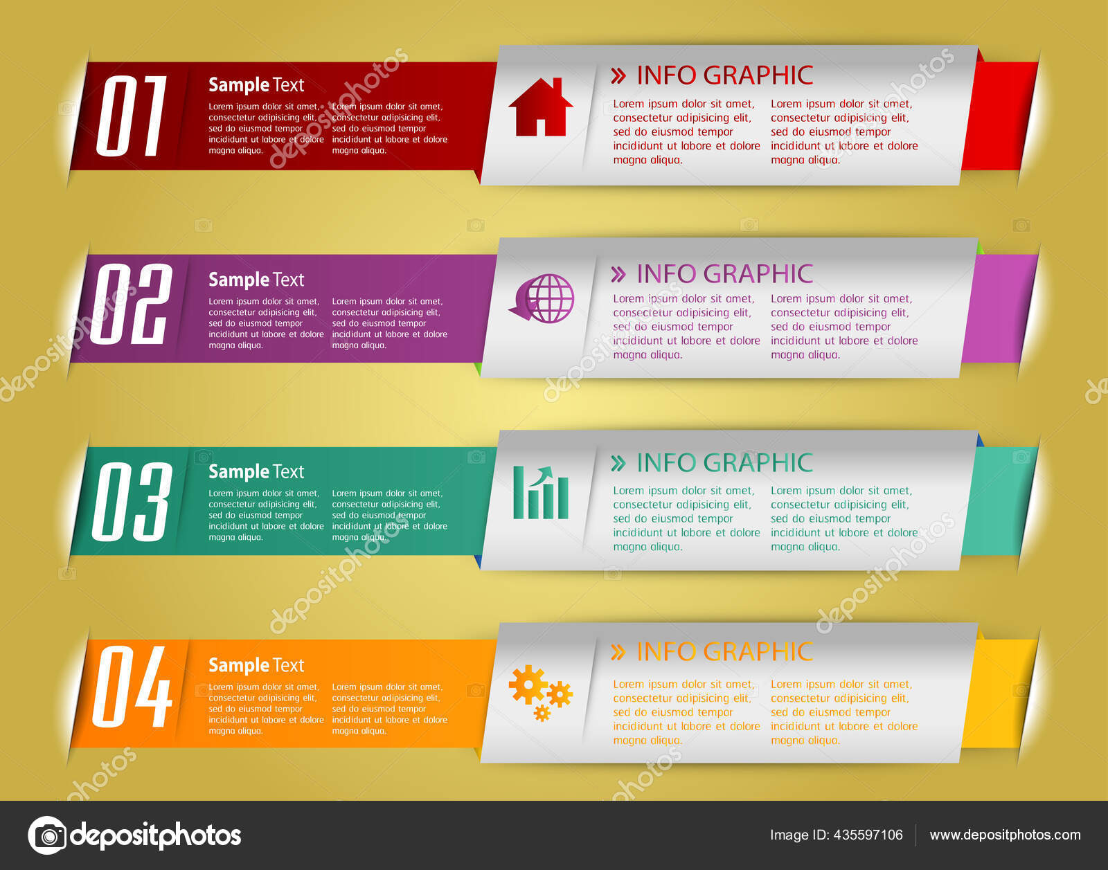 Modern Text Box Templates Banner Infographics Stock Vector Image by ...