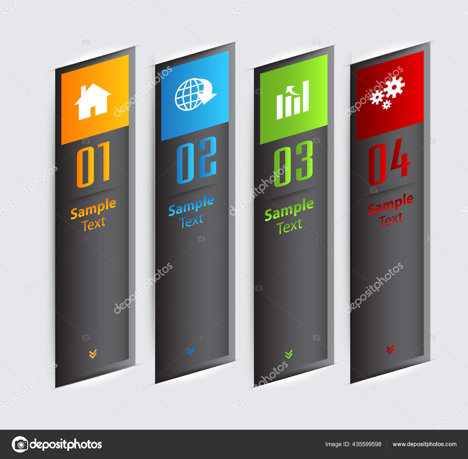 Modern Text Box Templates Banner Infographics Stock Vector Image by ...