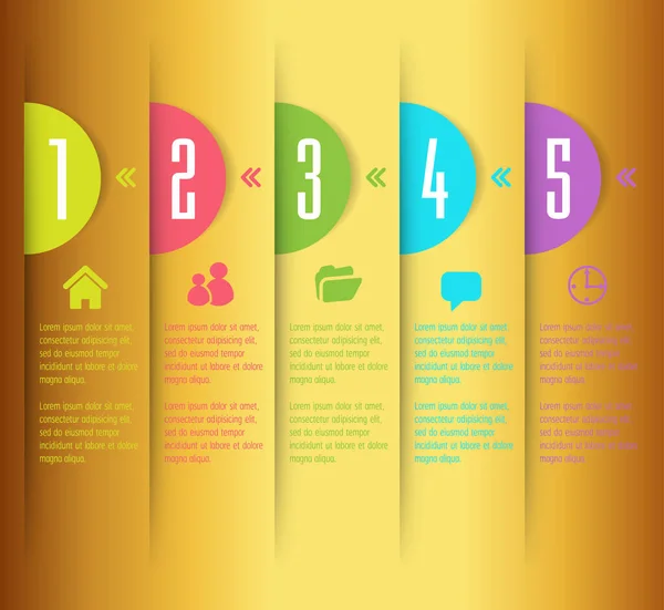 Templat Kotak Teks Modern Banner Infographics Vektor Stok oleh ...