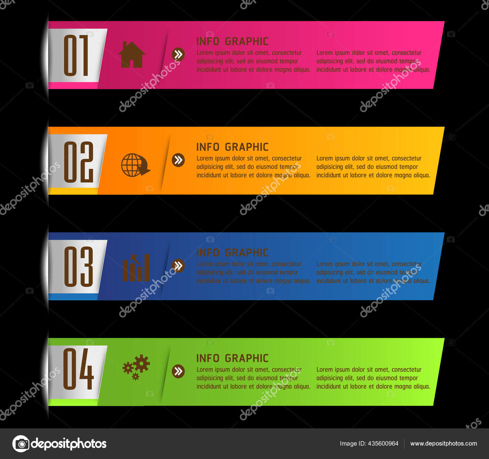 Modern Text Box Templates Banner Infographics Stock Vector Image by ...