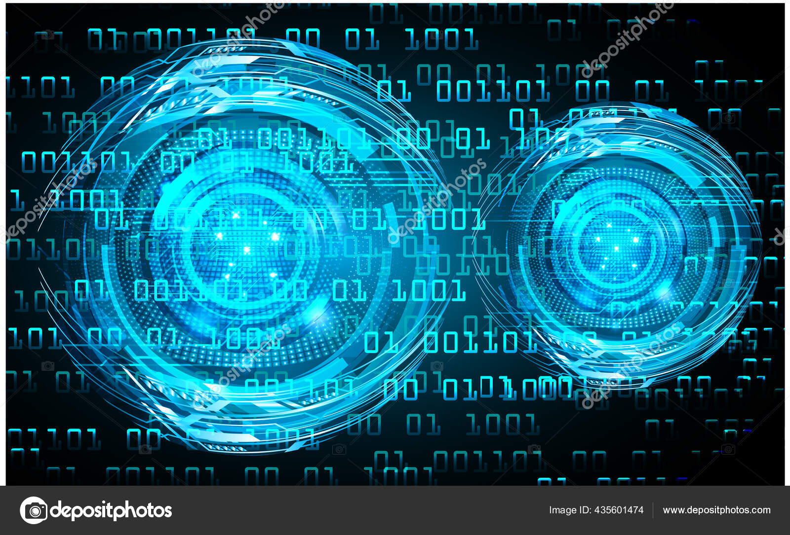Cyber Circuit Future Technology Concept Background Stock Vector by ...