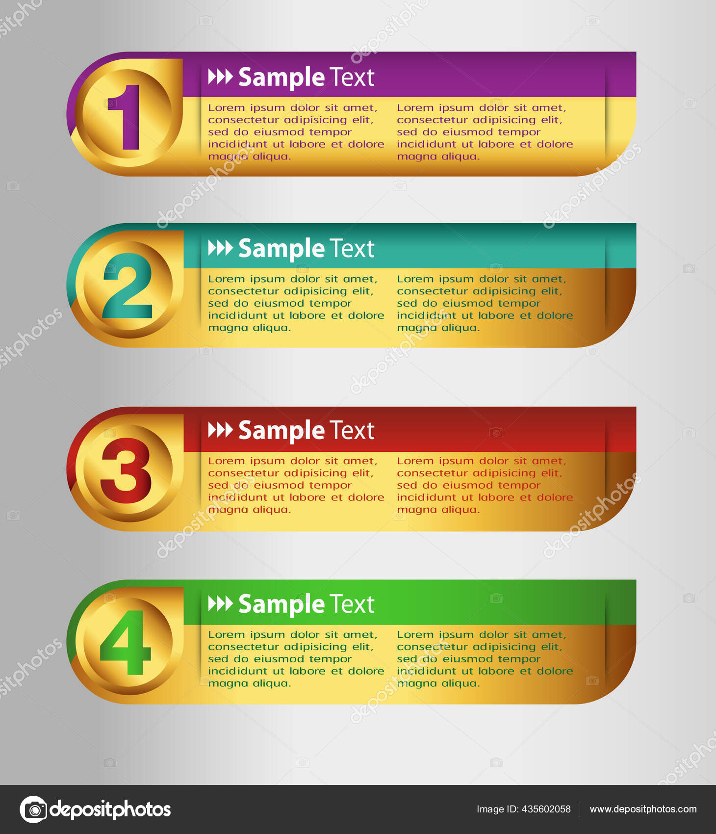 Modern Text Box Templates Banner Infographics Stock Vector by ...