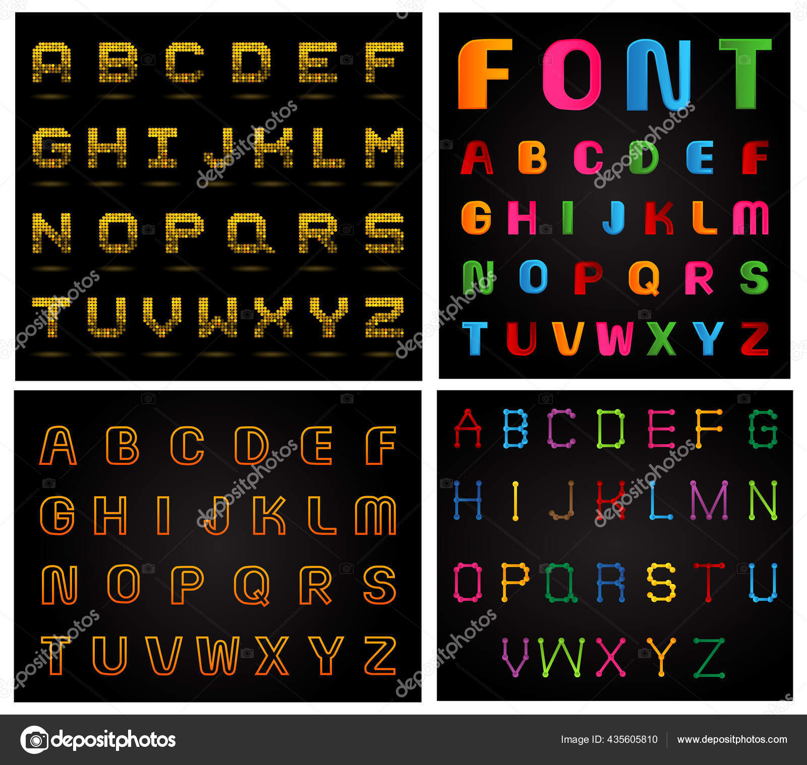 Vector Set Alphabet Stock Vector by ©titima157@gmail.com 435605810 Vector Set Alphabet Stock Vector by ©titima157@gmail.com 435605810