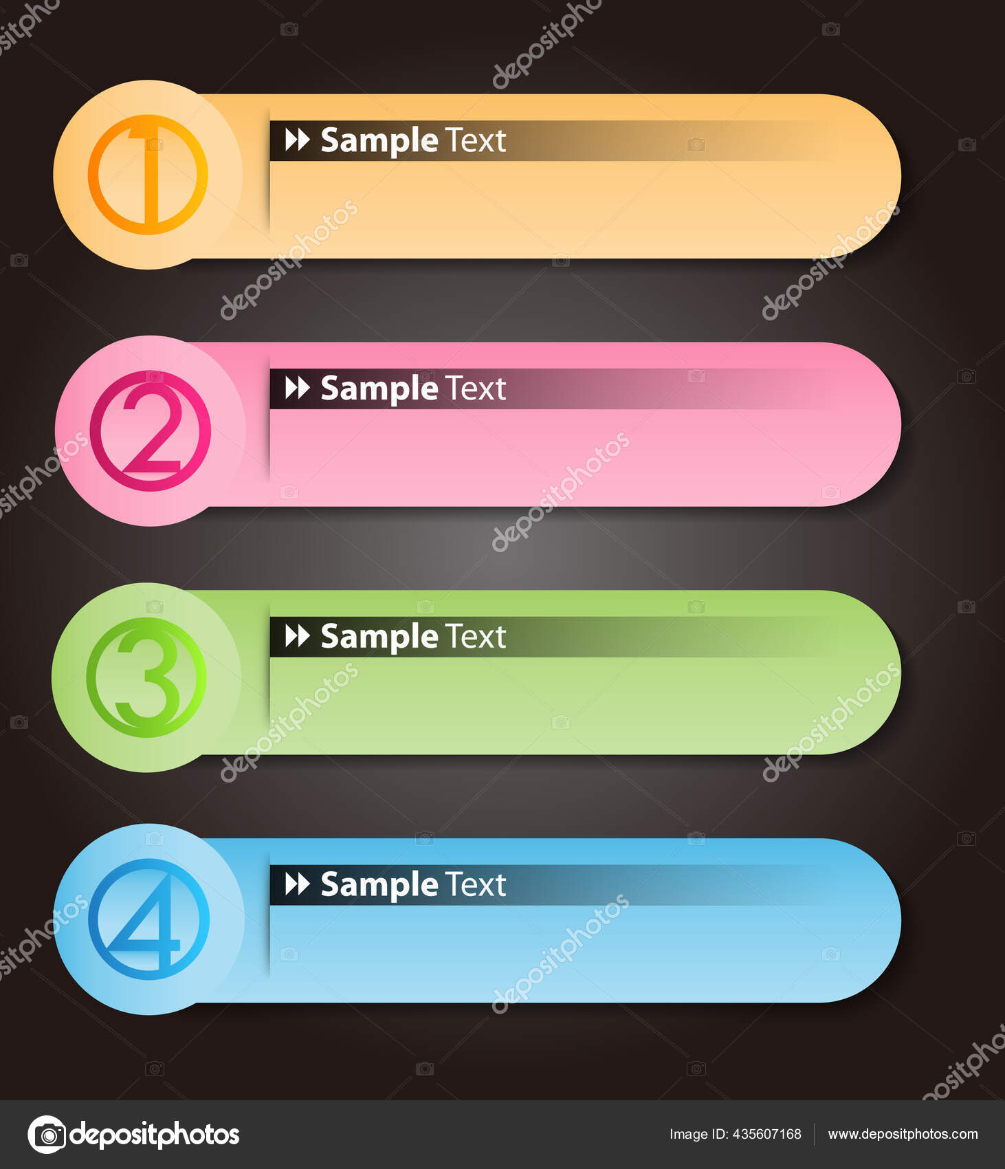 Modern Text Box Templates Banner Infographics Stock Vector Image by ...