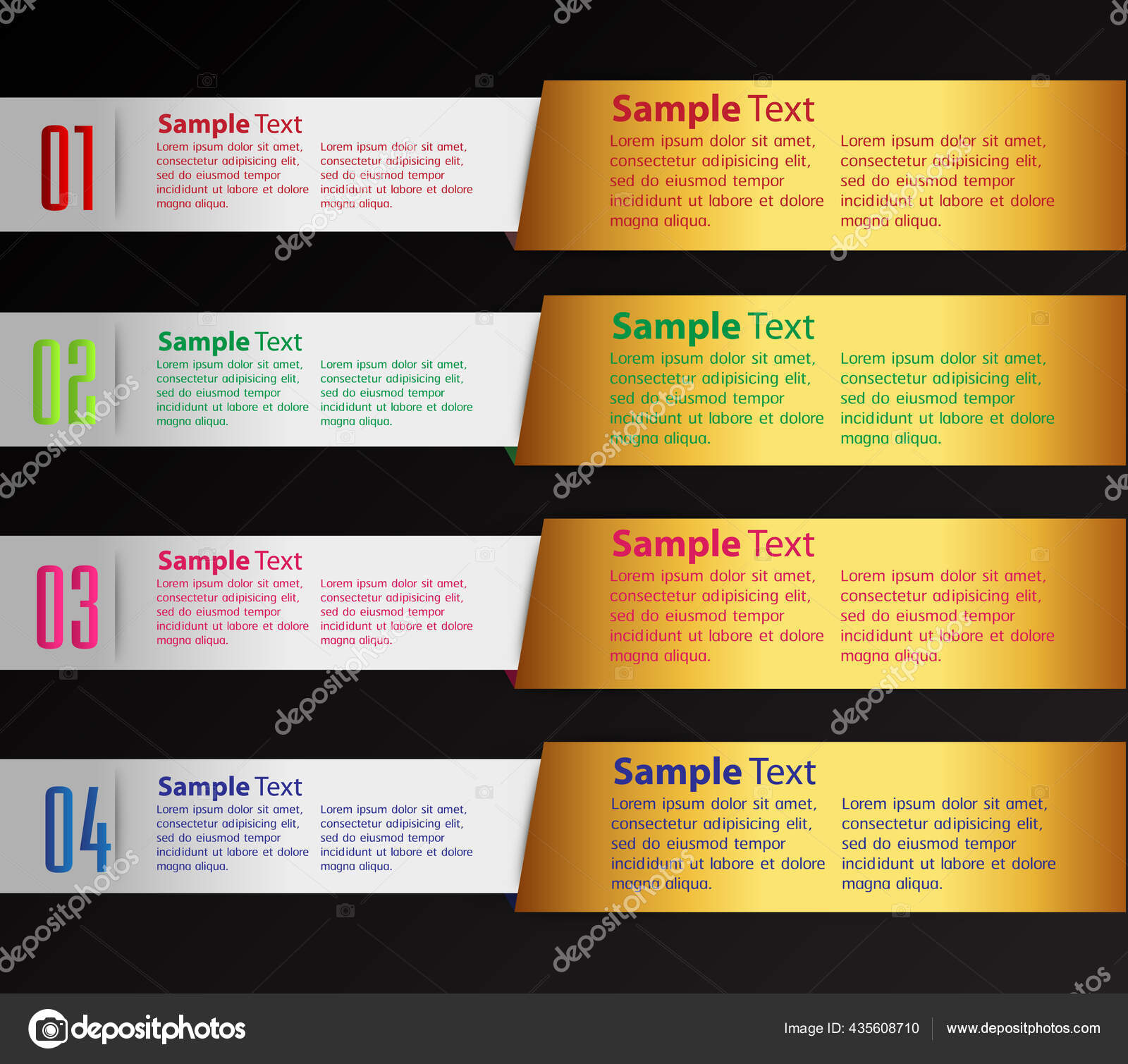 Modern Text Box Templates Banner Infographics Stock Vector by ...