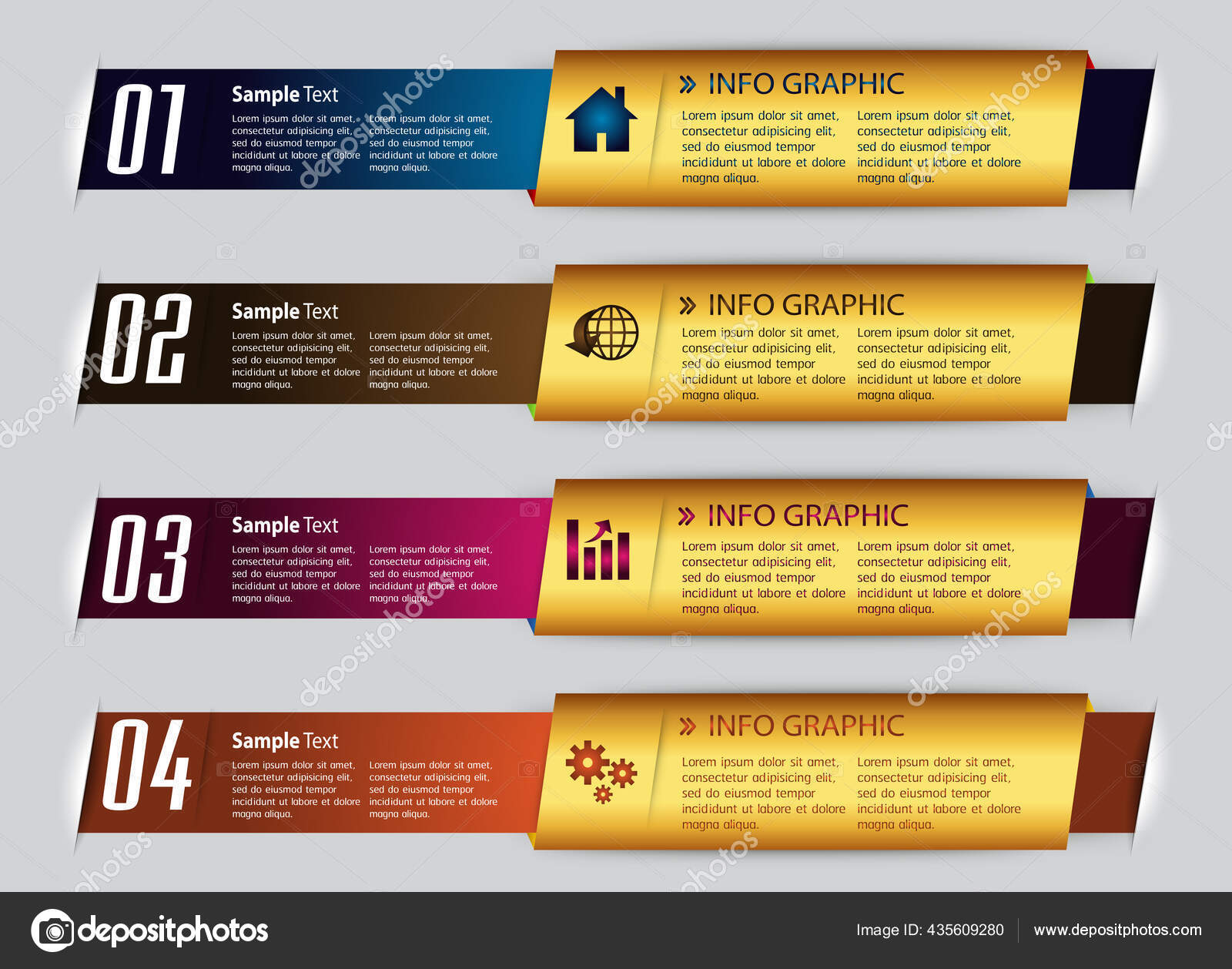 Modern Text Box Templates Banner Infographics Stock Vector by ...