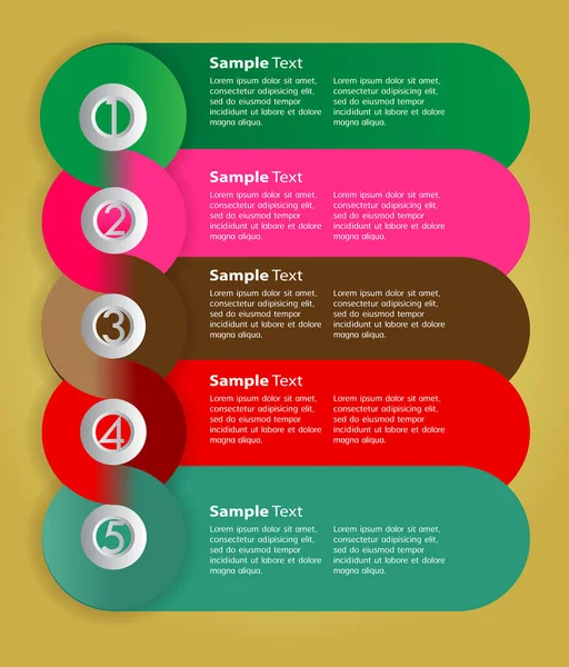Templat Kotak Teks Modern Banner Infographics Vektor Stok oleh ...