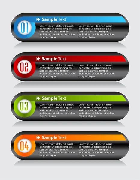 Modern Text Box Templates Banner Infographics Stock Vector by ...