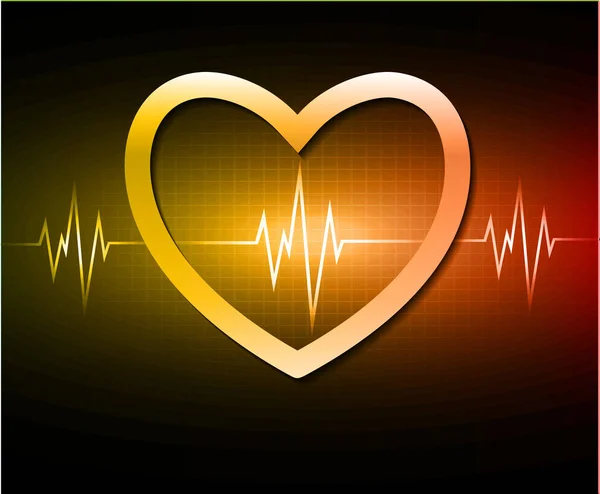 Electrocardiogram Heartbeat Line Heart Frame Stock Vector by ©titima157 ...