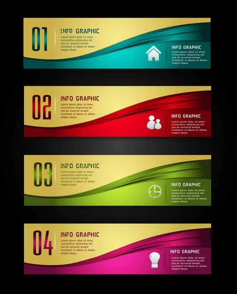 Modern Text Box Templates Banner Infographics Stock Vector by ...