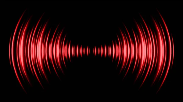 Red Sound Waves Wallpaper