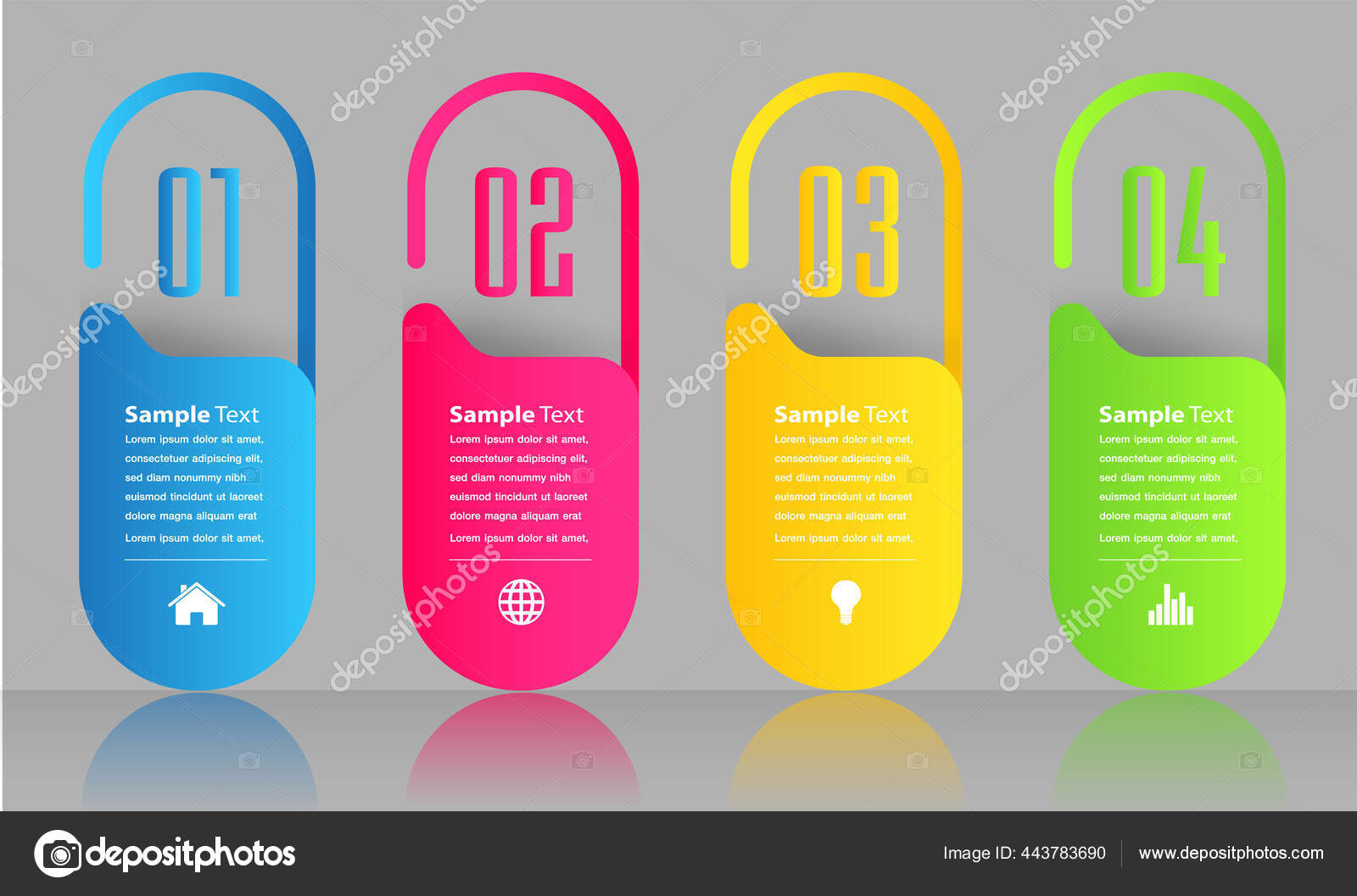 Colorful Modern Text Box Template Website Computer Graphic Technology ...