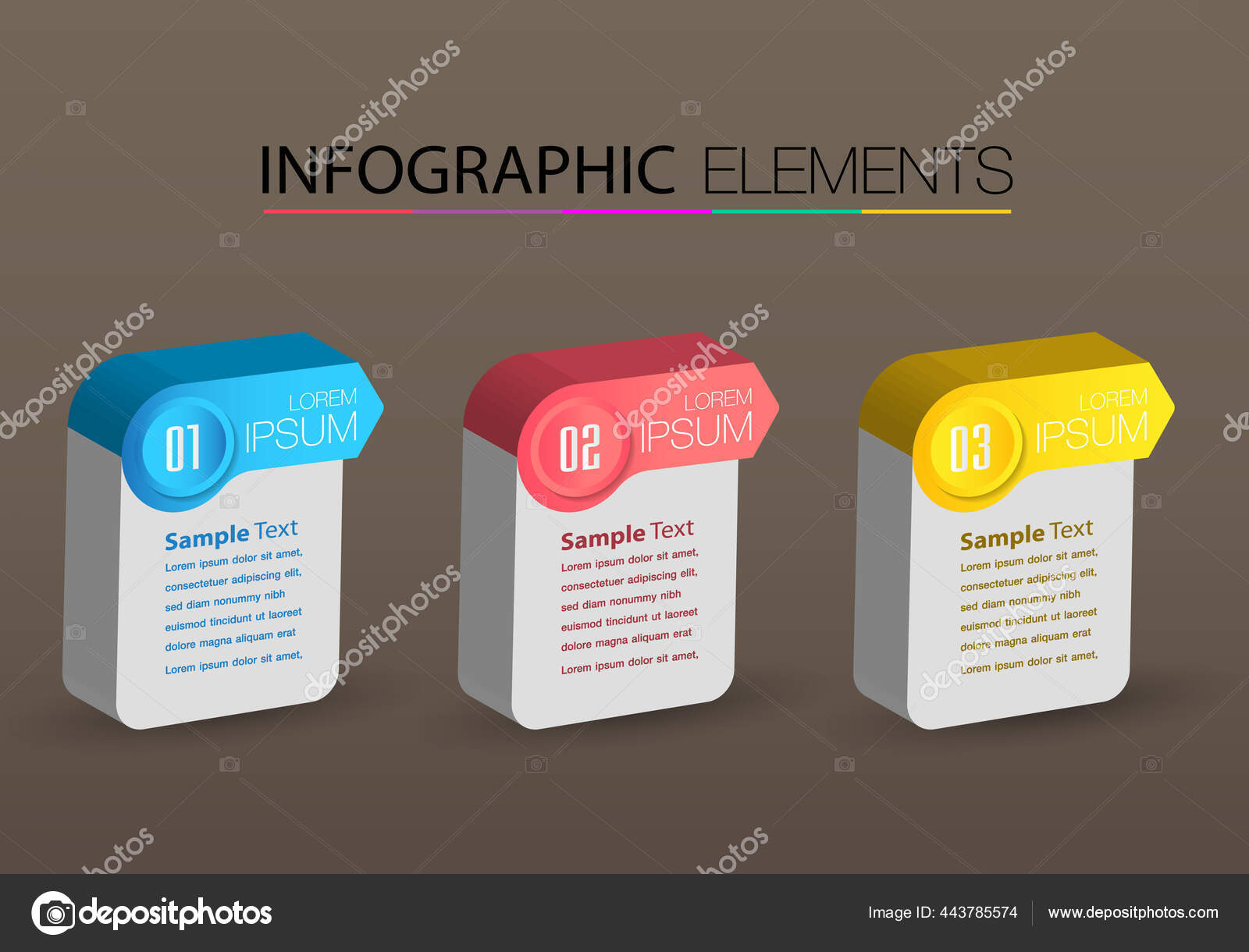 Colorful Modern Text Box Template Website Computer Graphic Technology ...