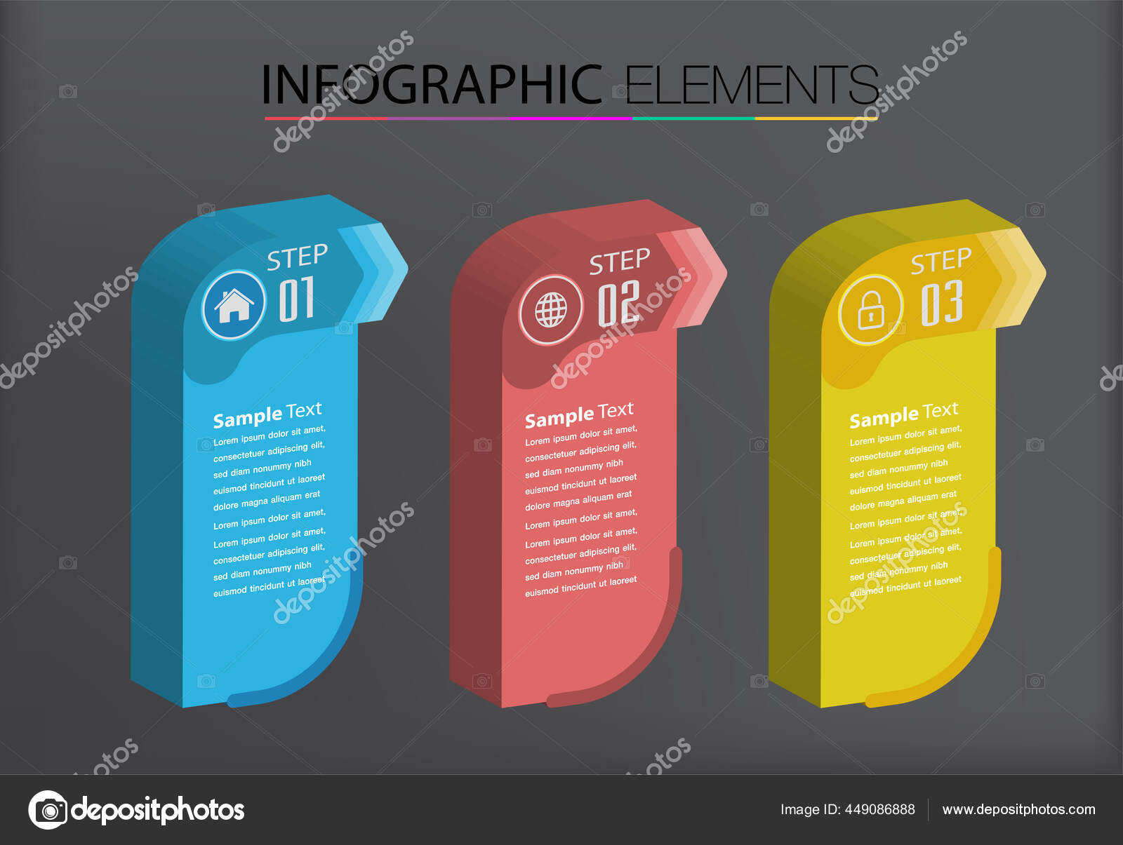 Modern Text Box Templates Banner Infographics Stock Vector Image by ...