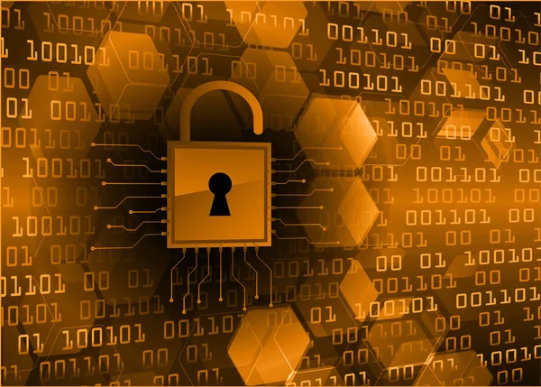 Cyber Circuit Future Technology Concept Background Lock Concept Stock ...