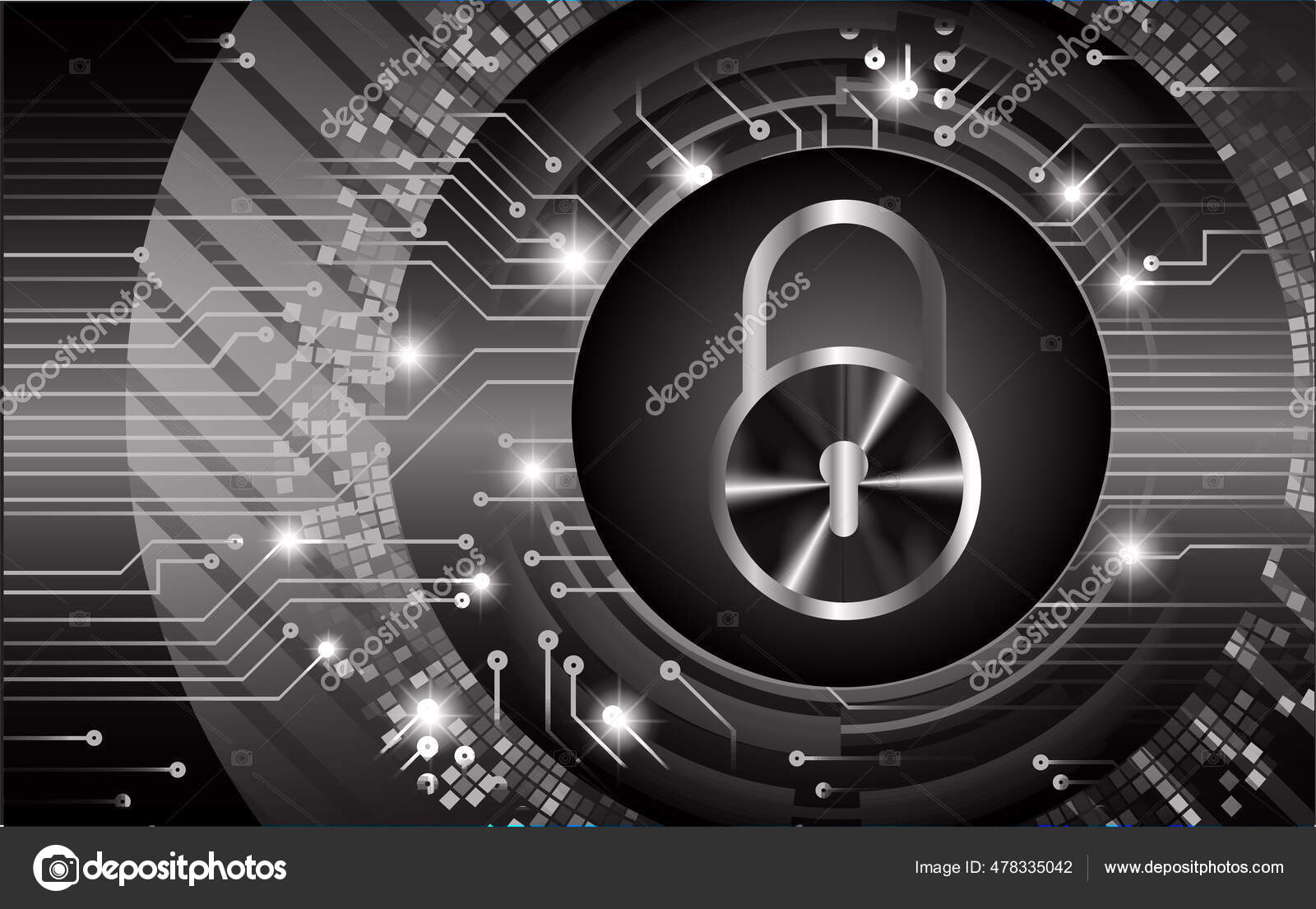 Background Locker Digital Security Concept Stock Vector by ©titima157@gmail.com 478335042