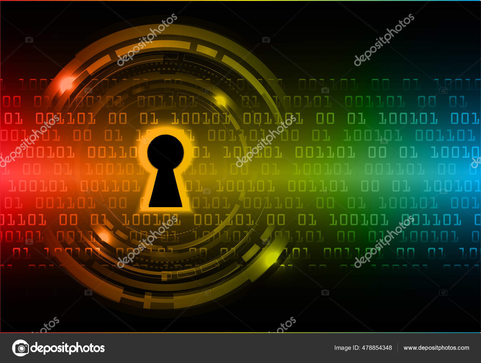 Background Key Hole Digital Security Concept Stock Vector by ©titima157 ...