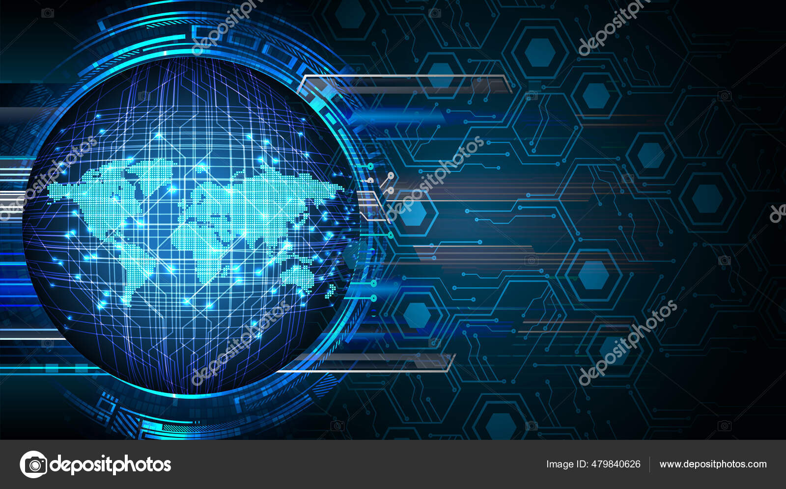 Earth Globe Codes Digital Wallpaper Stock Vector by ©titima157@gmail ...