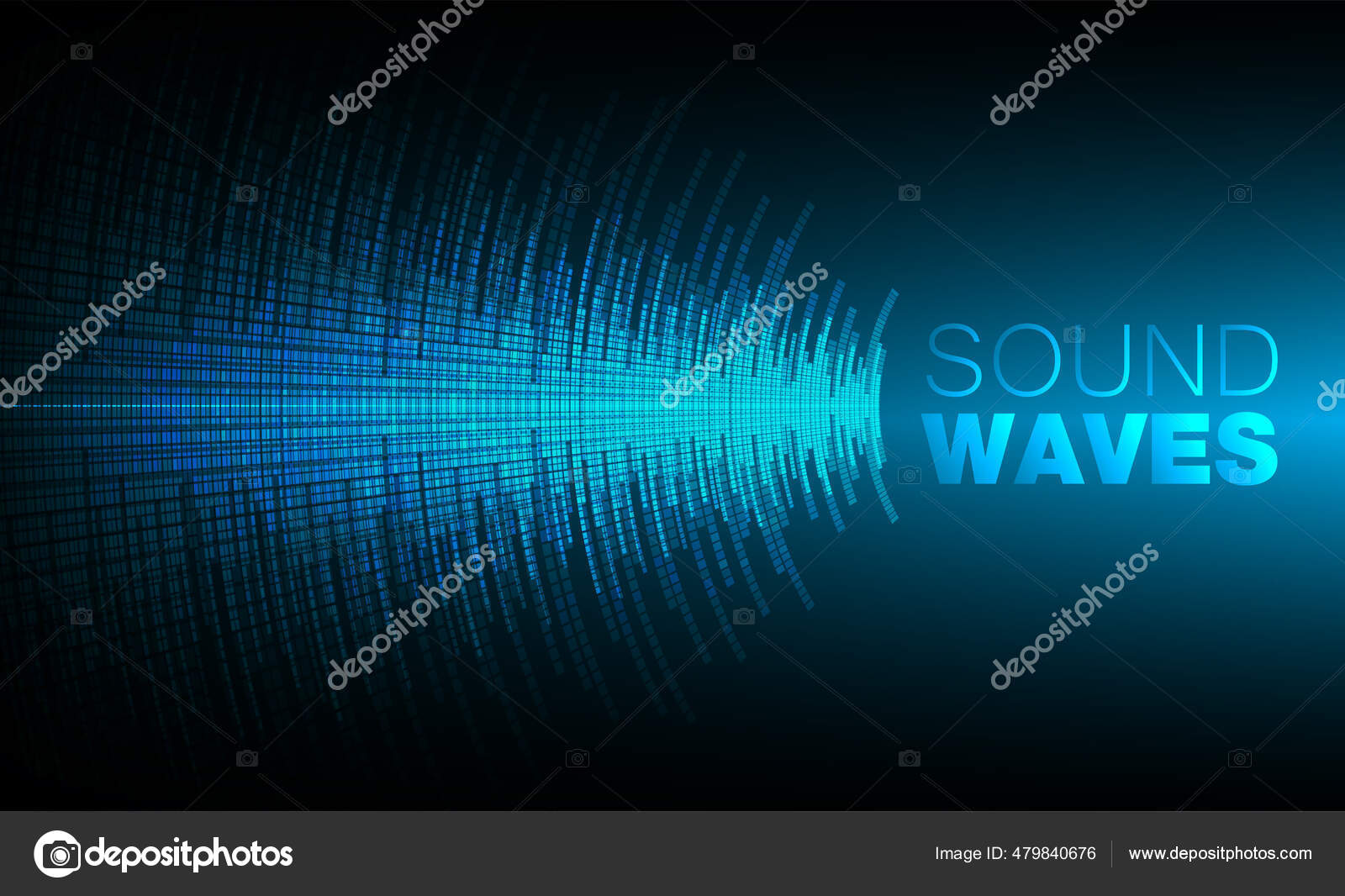 Sound Waves Futuristic Background Stock Vector by ©titima157@gmail.com ...