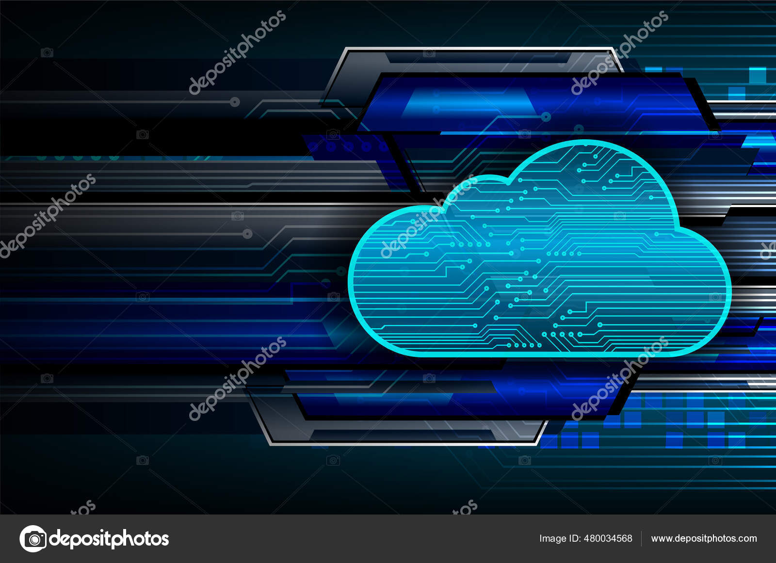 Cloud Computing Technology Concept Background Stock Vector by ©titima157@gmail.com 480034568