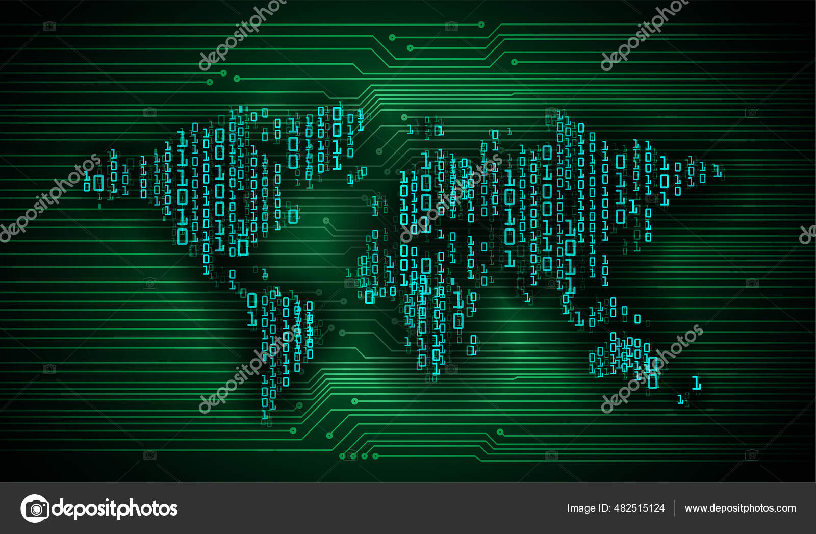 Abstract Background Binary Code Map Stock Vector by ©titima157@gmail.com 482515124