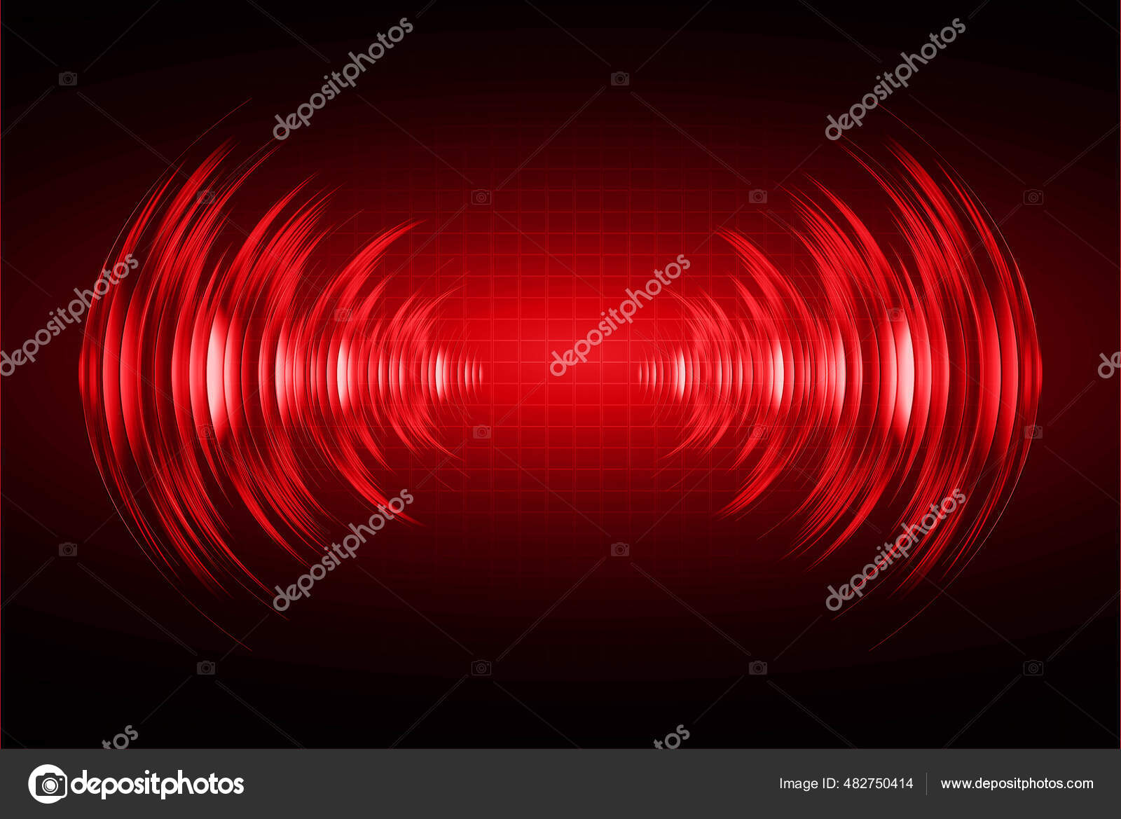 Sound Waves Futuristic Background Stock Vector by ©titima157@gmail.com ...