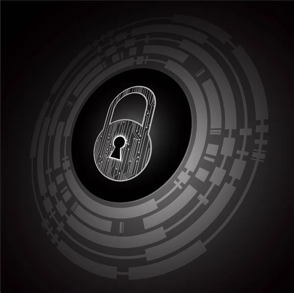 Cyber Circuit Future Technology Concept Background Stock Vector by ...