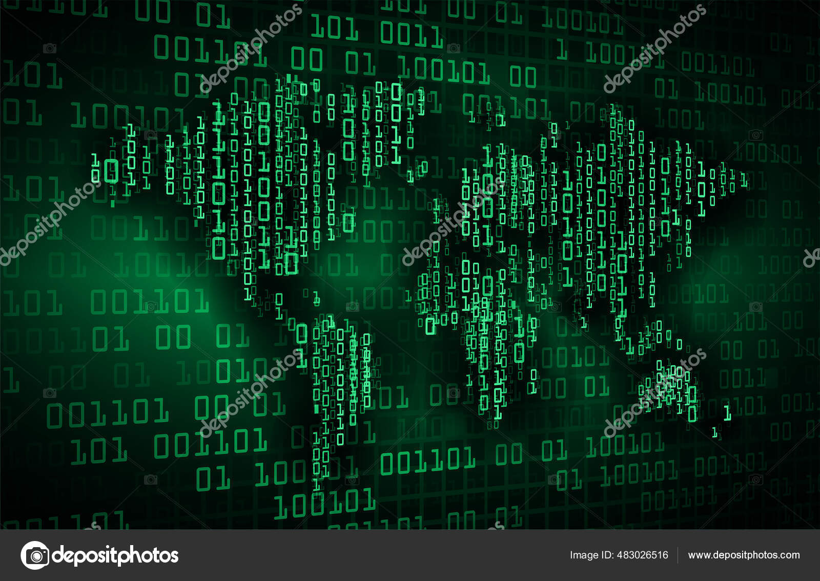 World Map Code Background Stock Vector Image by ©titima157@gmail.com ...