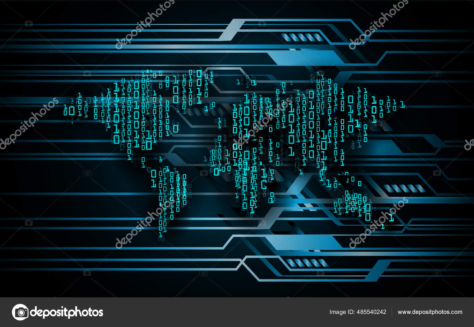 World Map Code Background Stock Vector by ©titima157@gmail.com 485540242