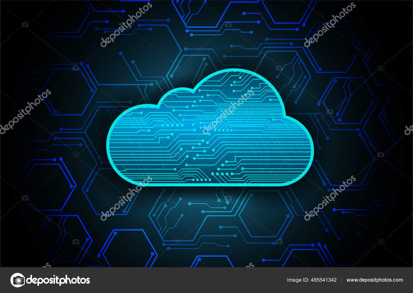 Cloud Computing Technology Concept Background Stock Vector Image by ©titima157@gmail.com #485541342
