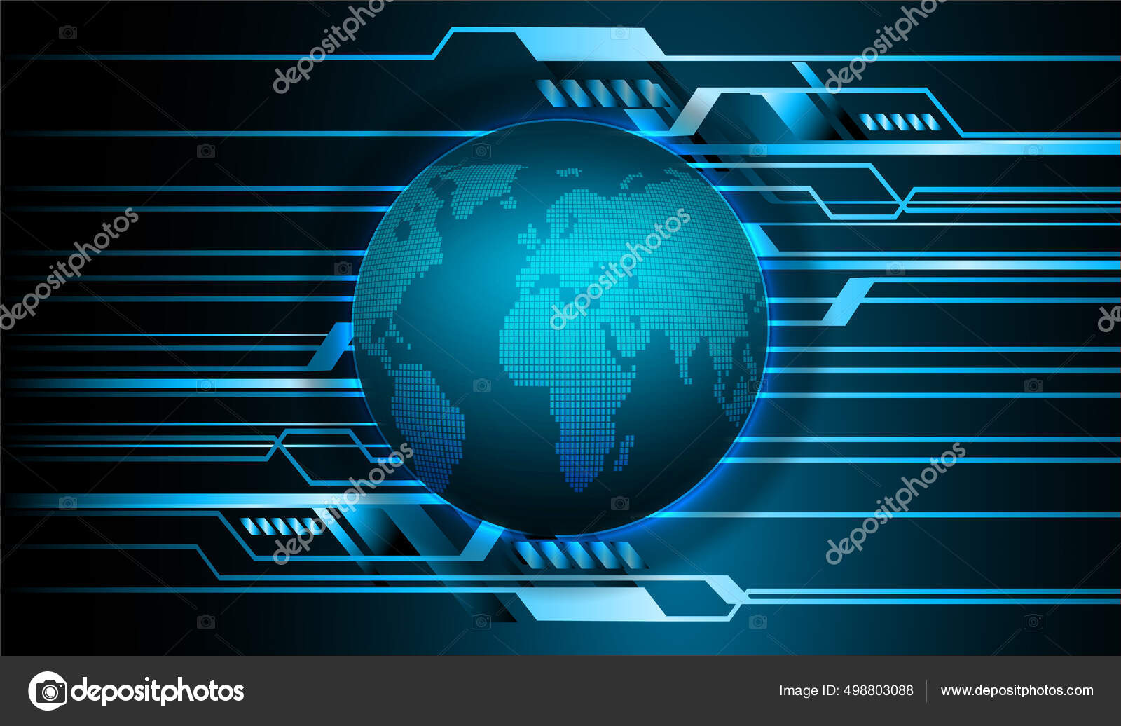 Earth Globe Codes Digital Wallpaper Stock Vector by ©titima157@gmail ...