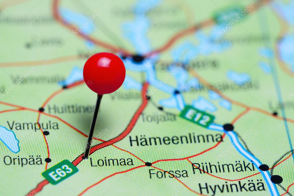 Loimaa en un mapa de Finlandia 2024