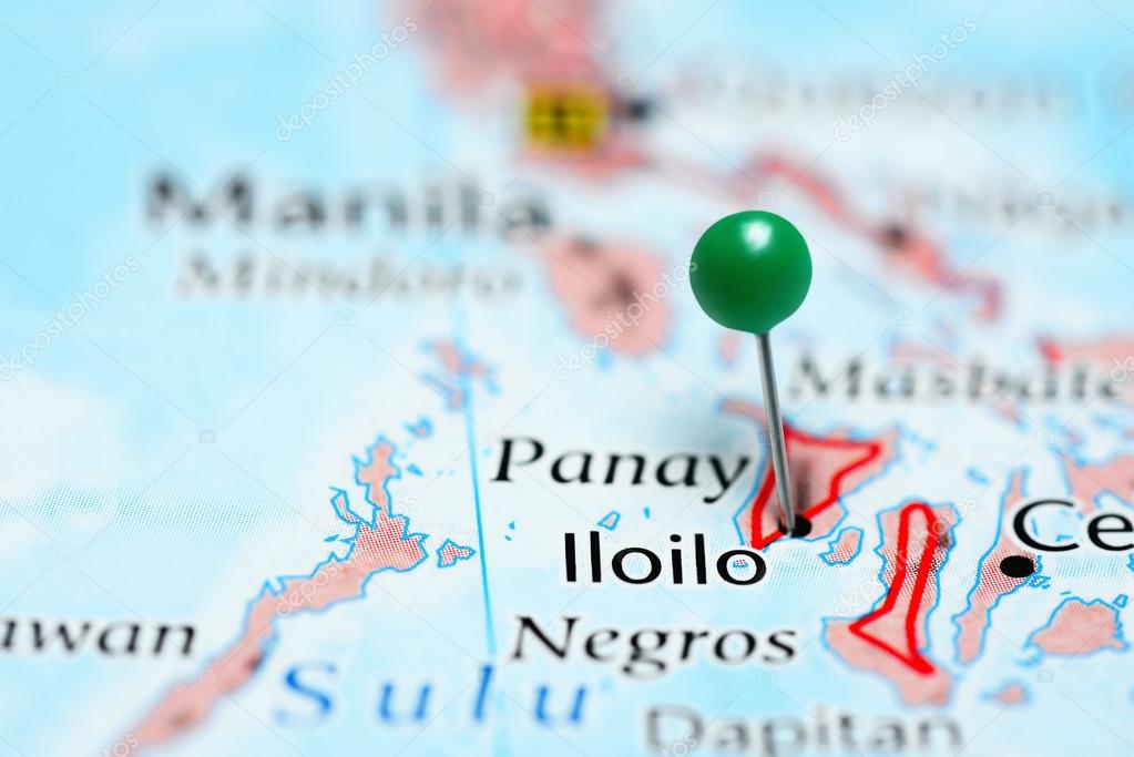 Iloilo Pinned On A Map Of Philippines Stock Photo By, 55% OFF