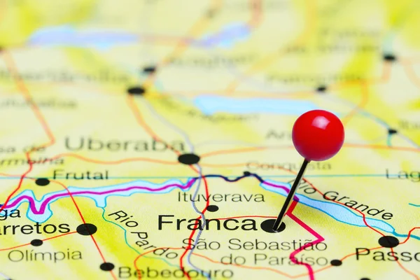 Barretos en un mapa de Brasil: fotografía de stock © dk_photos ...