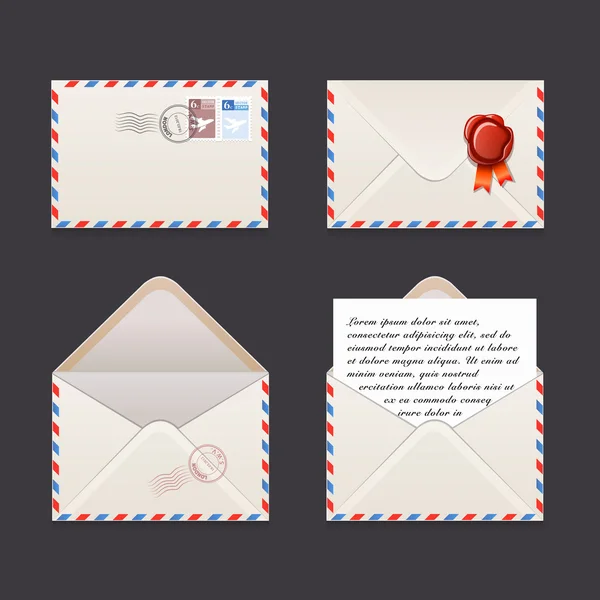Vintage envelope — Stock Vector © peppers #5373629 Vintage envelope — Stock Vector © peppers #5373629